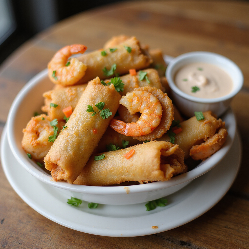 Fried Shrimp Spring Rolls Recipe: Crispy Appetizer in 30 Minutes - Time ...