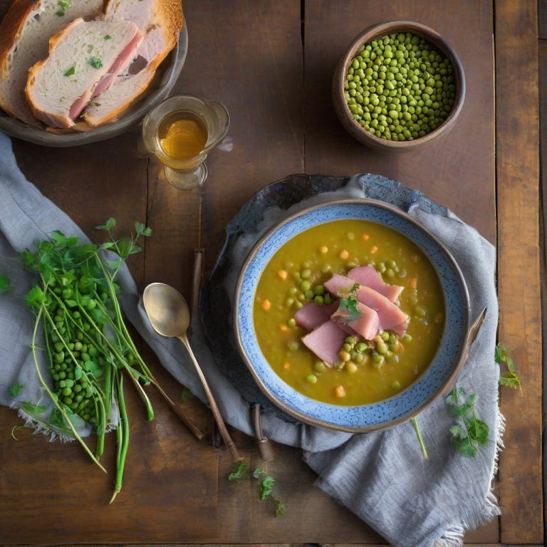 Honey Baked Ham Split Pea Soup Recipe: Hearty Comfort in a Bowl - Time ...