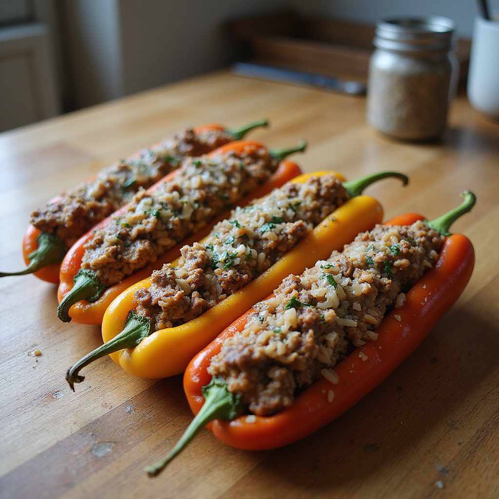 Long Peppers Recipe: Stuffed with Flavorful Ingredients for Dinner ...