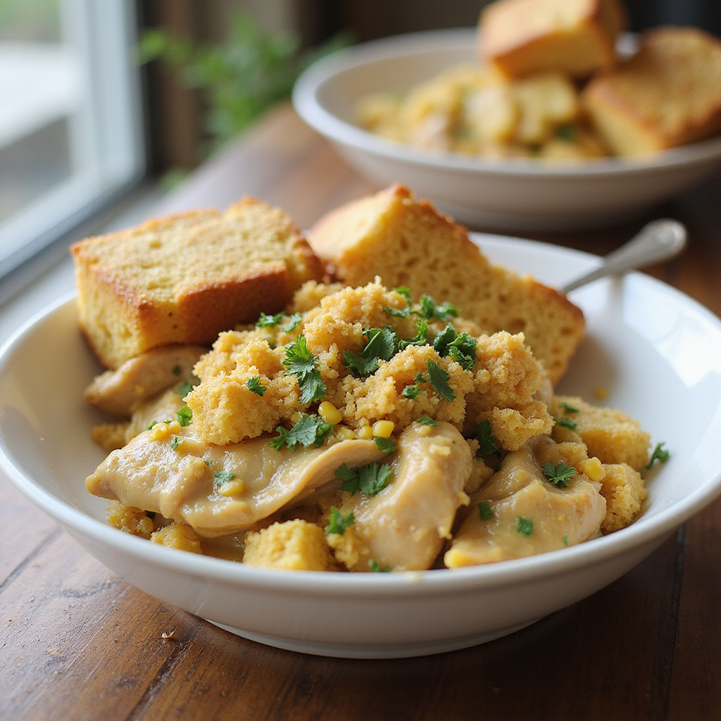 Paula Deen Chicken and Dressing Recipe: Southern Comfort Food Classic ...