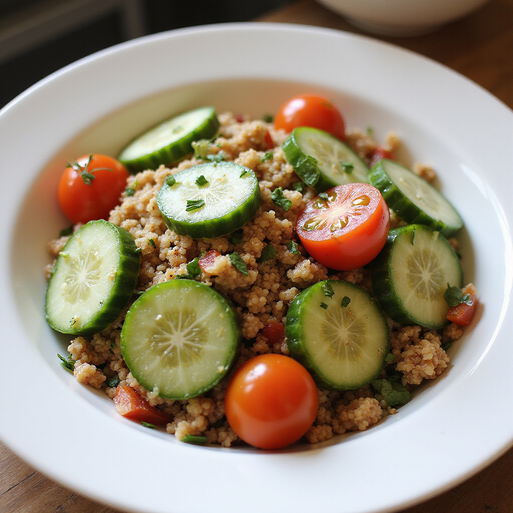 Sprouted Quinoa Recipe: Vibrant Salad With Fresh Vegetables - Time to ...