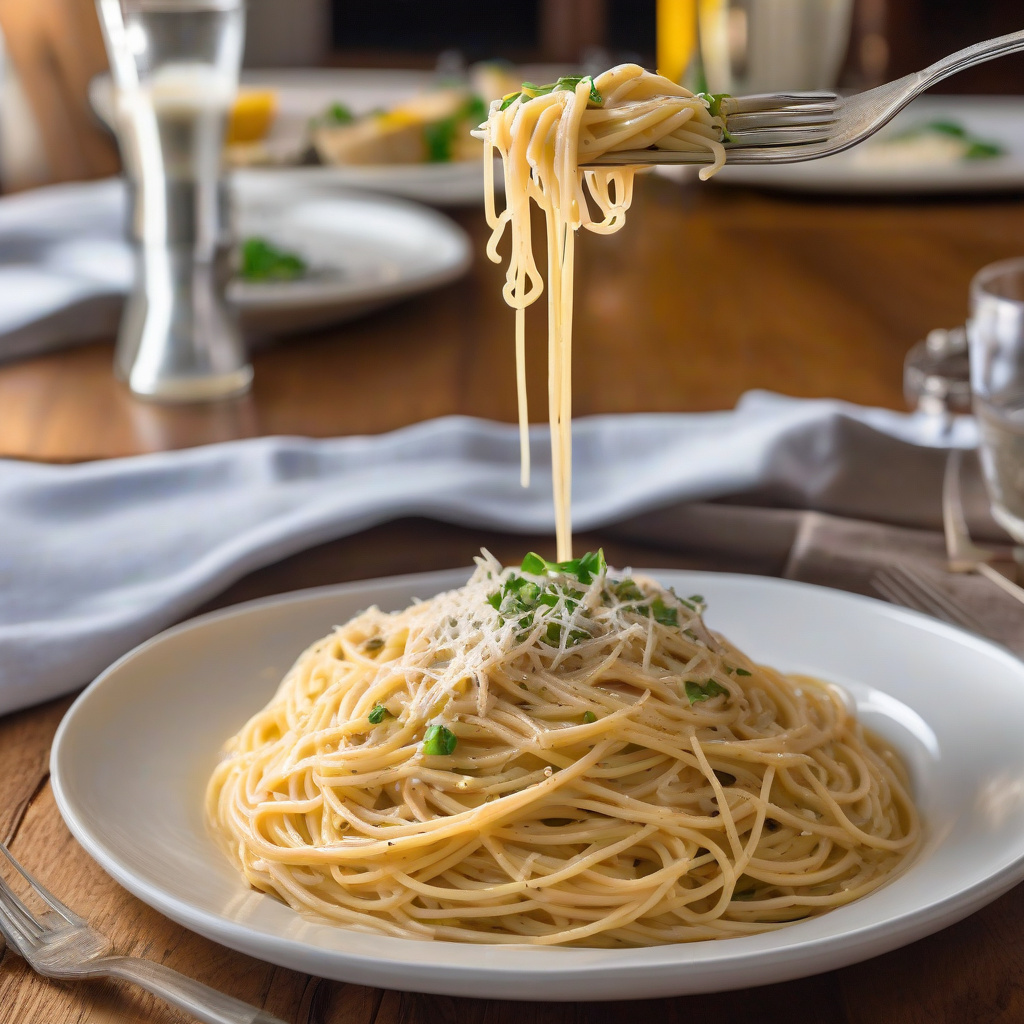 Spaghetti with Alfredo Sauce Recipe: Creamy Fettuccine-Style Pasta ...