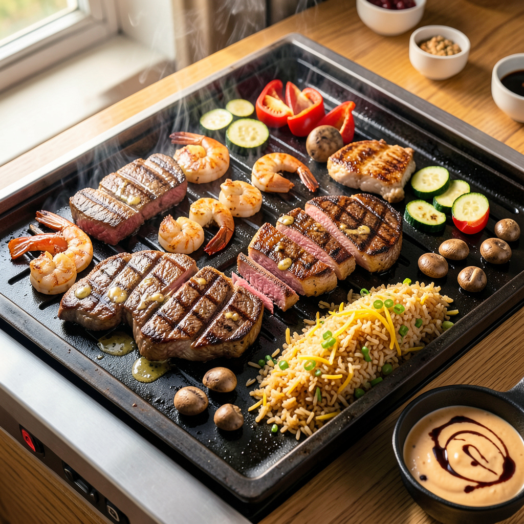Hibachi on Flat Top Grill: Sizzling Steakhouse Magic at Home - Time to ...