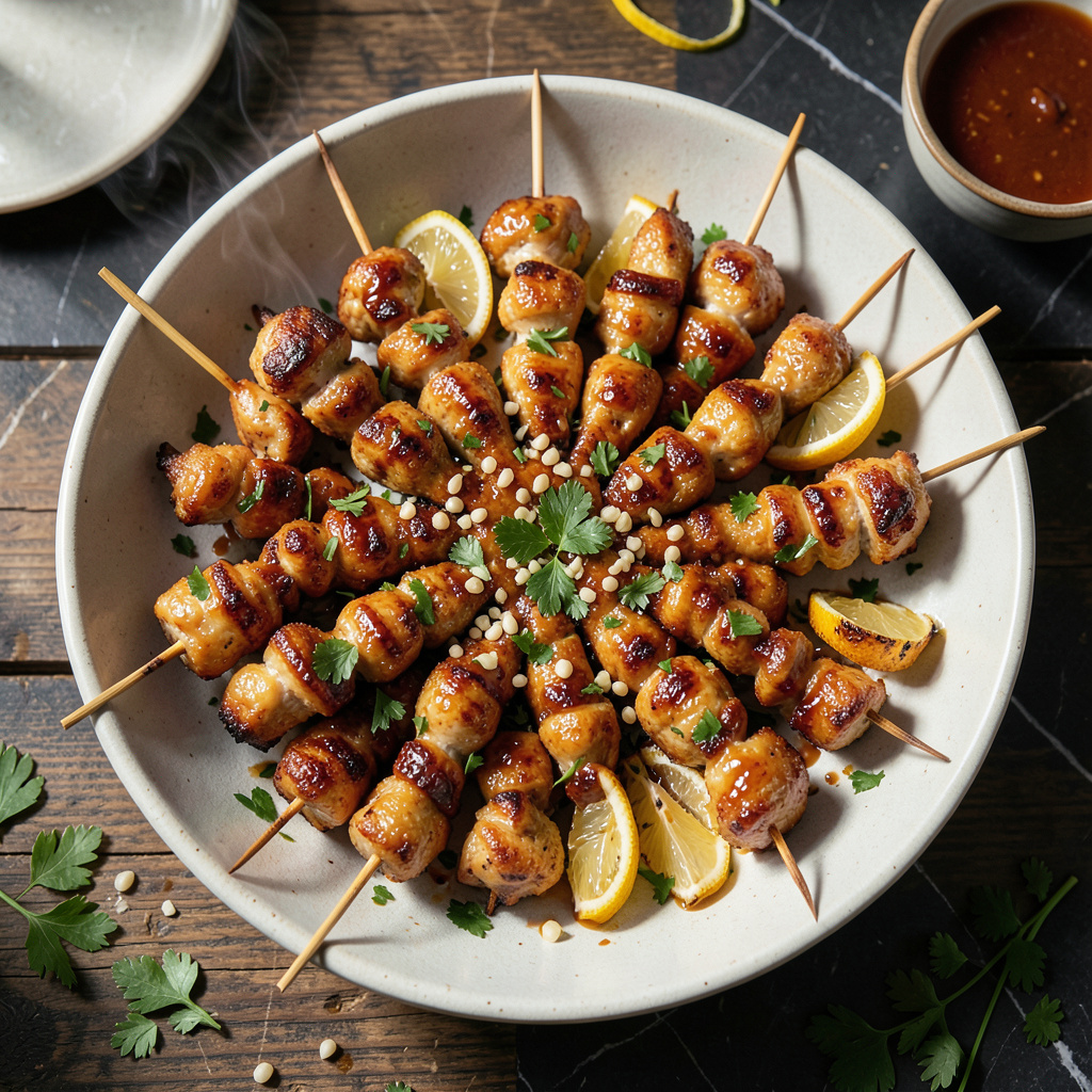 Air Fried Chicken Skewers Recipe: Crispy Bites With Juicy Centers ...