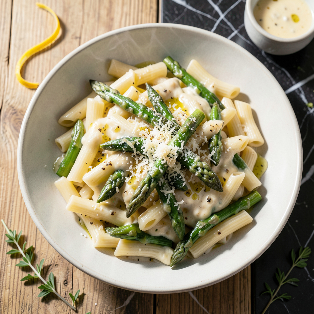 Asparagus Penne Pasta Recipe: Spring Veggies in Every Bite - Time to Recipe