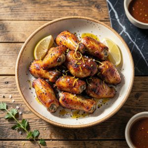 Baked Lemon Pepper Chicken Wings Recipe: Zesty Crisp Without the Fryer ...