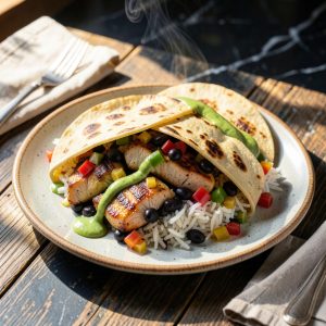 Bean and Chicken Burrito Recipe: Spiced Filling in a Warm Tortilla ...