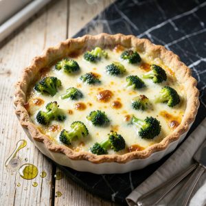 Broccoli and Cheese Quiche Recipe: Flaky Crust with Savory Custard ...