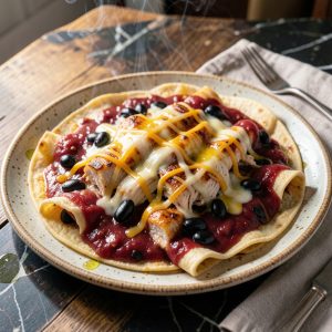 Chicken and Bean Enchilada Recipe: Cheesy Southwestern Layers - Time to ...
