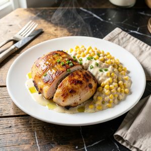Chicken and Creamed Corn Recipe: Rustic Creaminess With Sweet Kernels ...