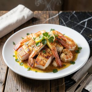 Chicken and Shrimp Scampi Recipe: Garlic Butter Elegance in One Pan ...