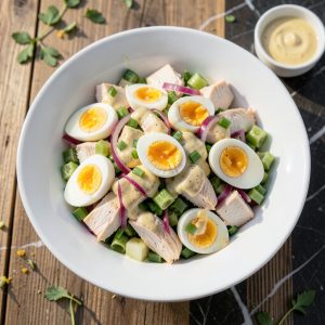 Chicken Salad With Boiled Egg Recipe: Protein-Packed Lunch Delight ...