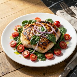 Chicken Spinach Tomato Recipe: Mediterranean-Inspired One-Pan Meal ...