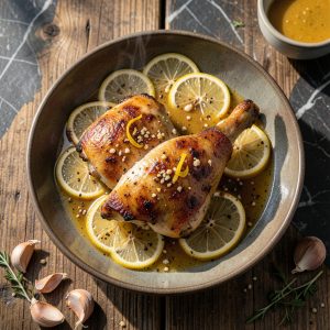 Chicken Thigh Lemon Garlic Recipe: Zesty One-Pan Dinner - Time to Recipe