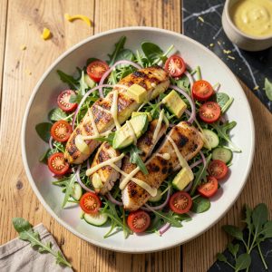 Chicken Thigh Salad Recipe: Warm Protein Over Fresh Greens - Time to Recipe