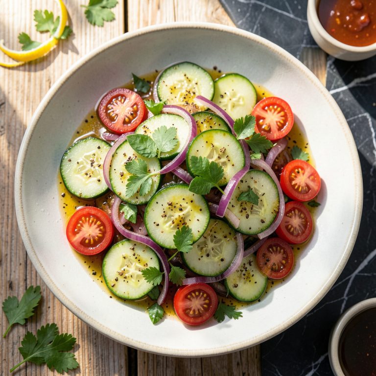 Cucumber Salad Italian Dressing Recipe: Crisp Veggies With Zesty Herb ...