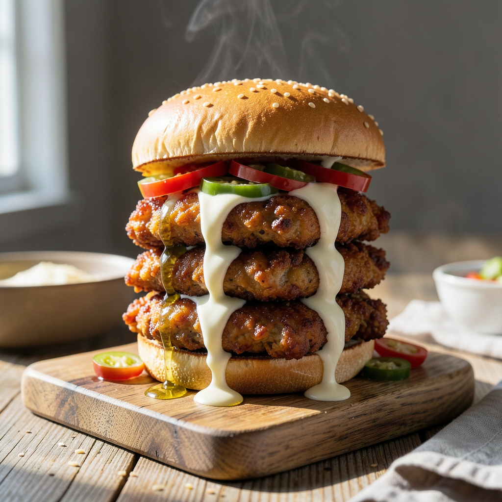 Fried Chicken Thigh Sandwich Recipe: Crunchy Bite With Zesty Slaw ...