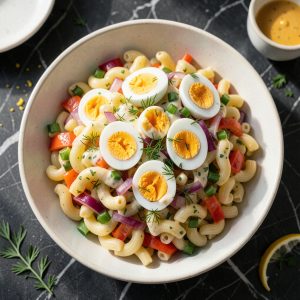 Macaroni Salad Recipe With Egg: Classic Creamy Crunch With Hard-Boiled ...