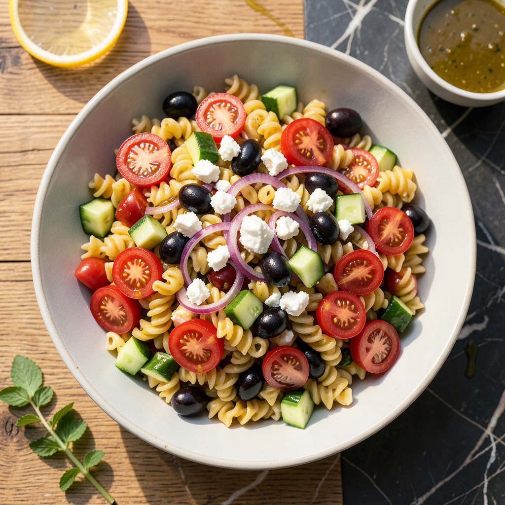 Pasta Veg Salad Recipe: Mediterranean Freshness in Every Bite - Time to ...