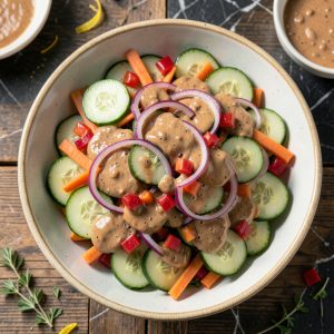 Peanut Butter Cucumber Salad Recipe: Cool Crunch With Nutty Depth ...