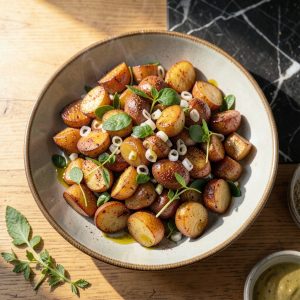 Roasted Potato Salad Recipe: Smoky Crisp Edges With Herb Dressing ...