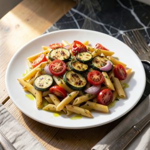 Roasted Veggie Pasta Recipe: Charred Edges and Al Dente Bites - Time to ...
