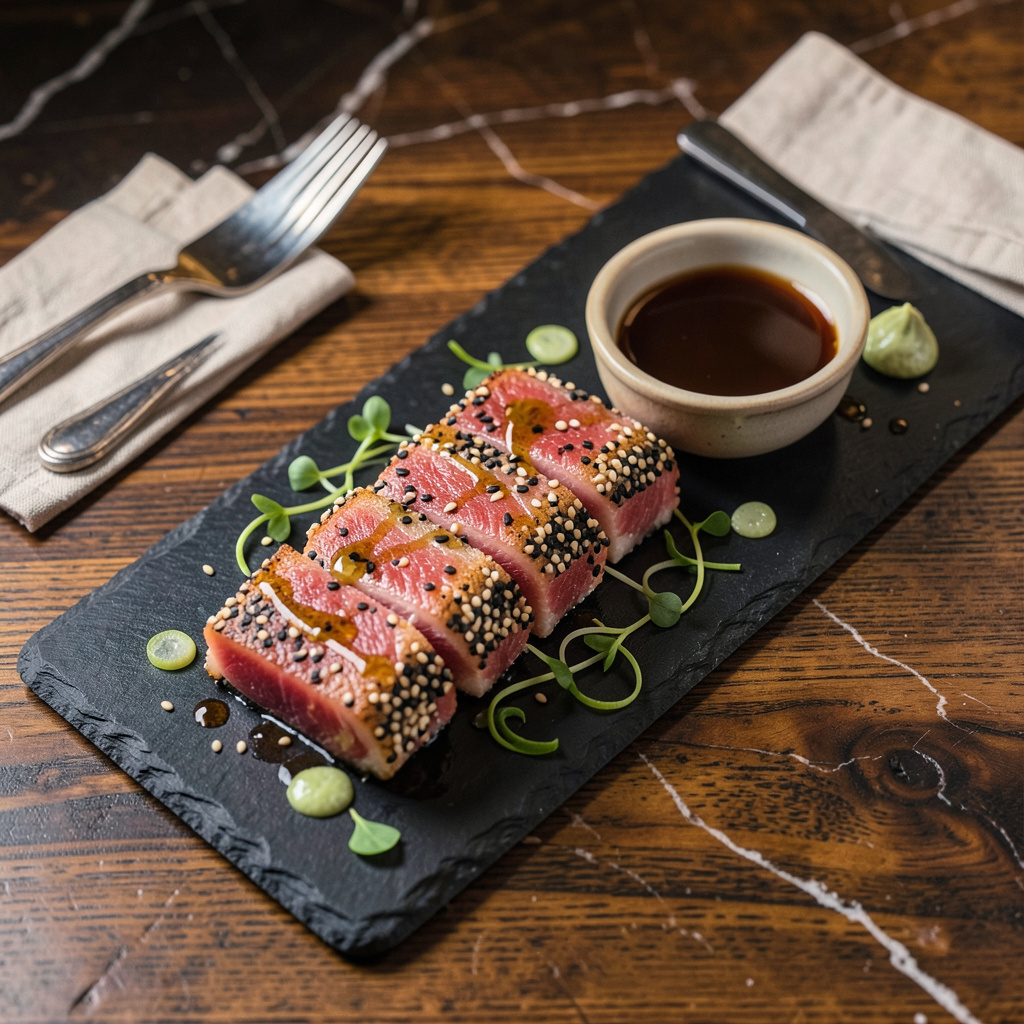 Ruth's Chris Ahi Tuna Appetizer Recipe: Seared Perfection With Sesame ...